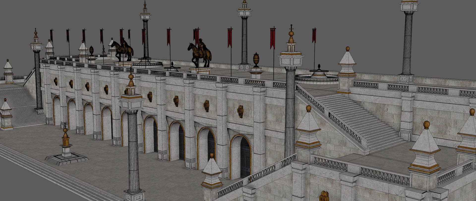 Ancient Stairs Structure 3D - TurboSquid 2258135