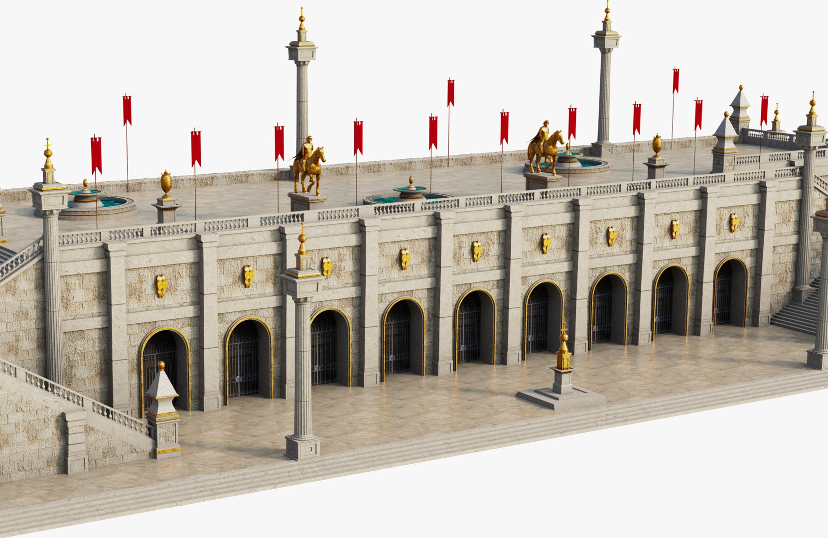 Ancient Stairs Structure 3D - TurboSquid 2258135