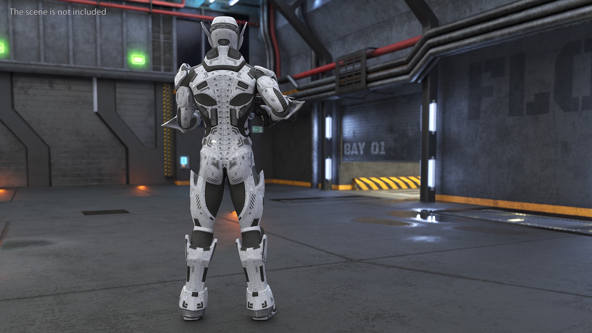 Futuristic Combat Robot With Assault Rifle 3D Model - TurboSquid 2268676