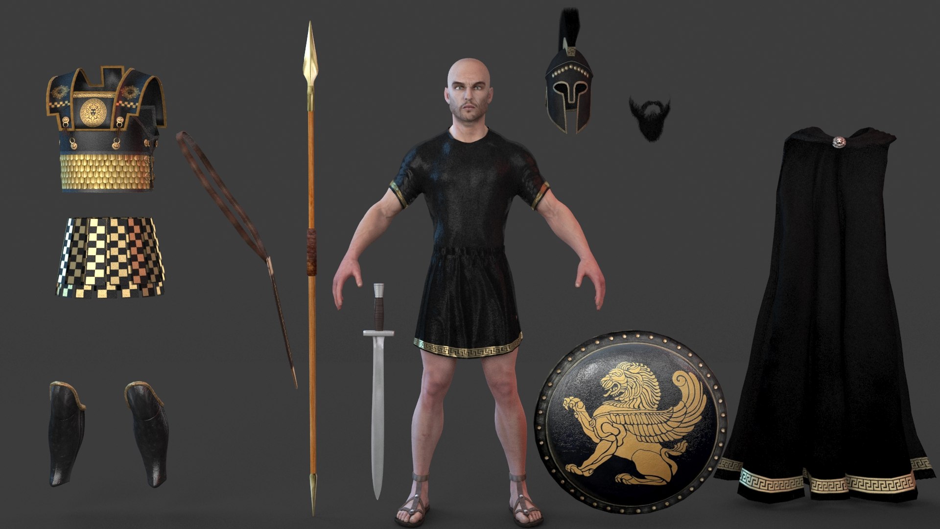 Hoplites Athens 3D Model - TurboSquid 1826577