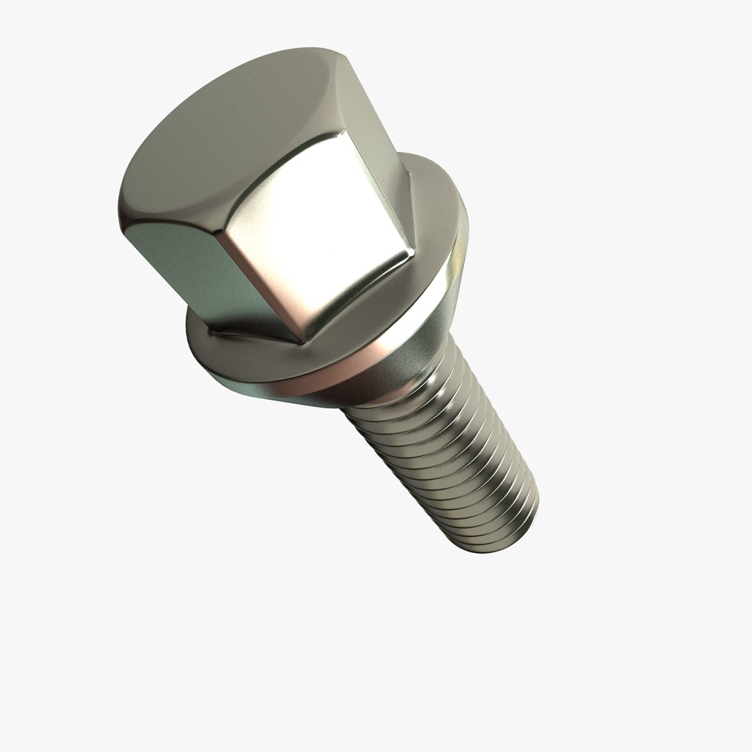 3d model bolt car wheel
