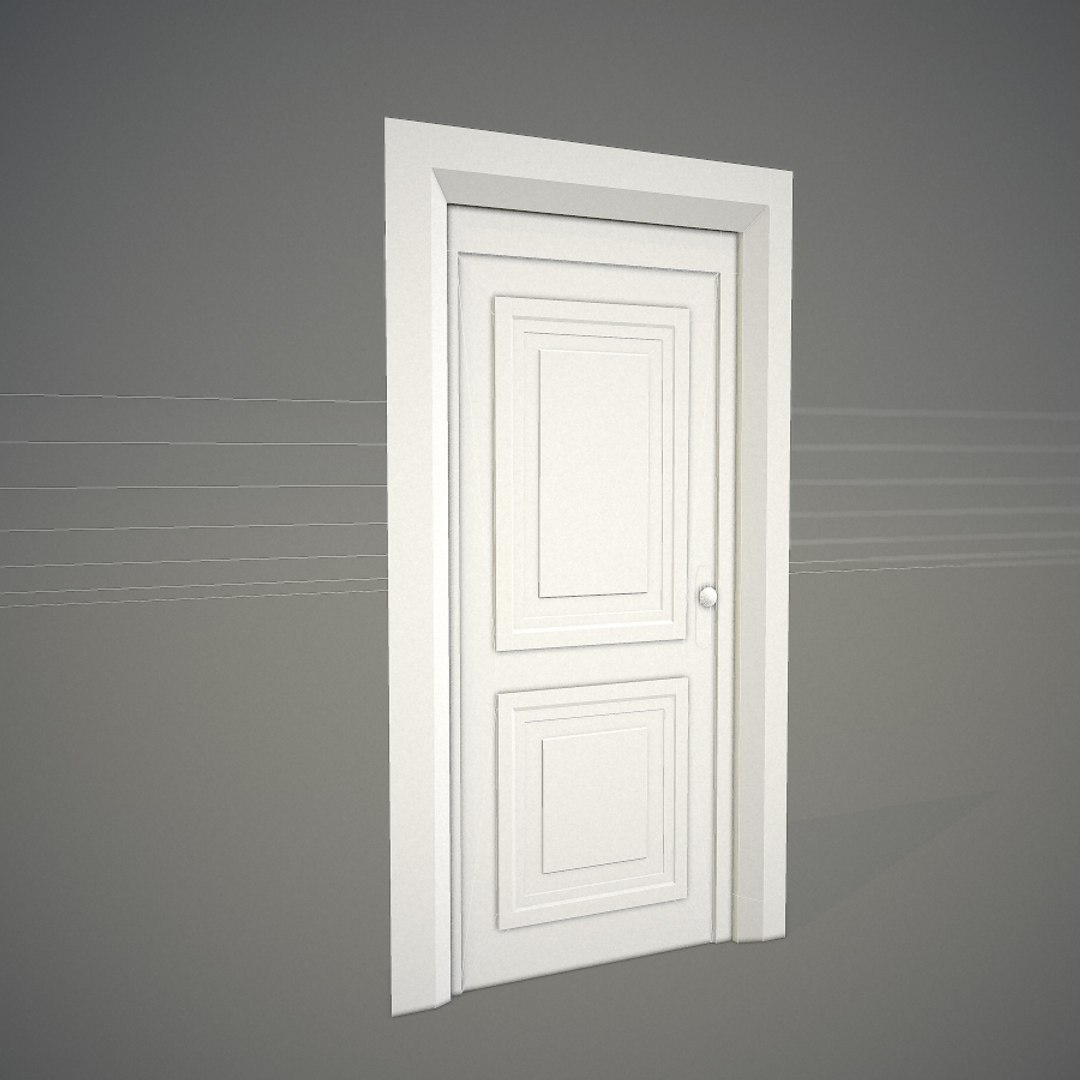 Wooden Door 3d Obj