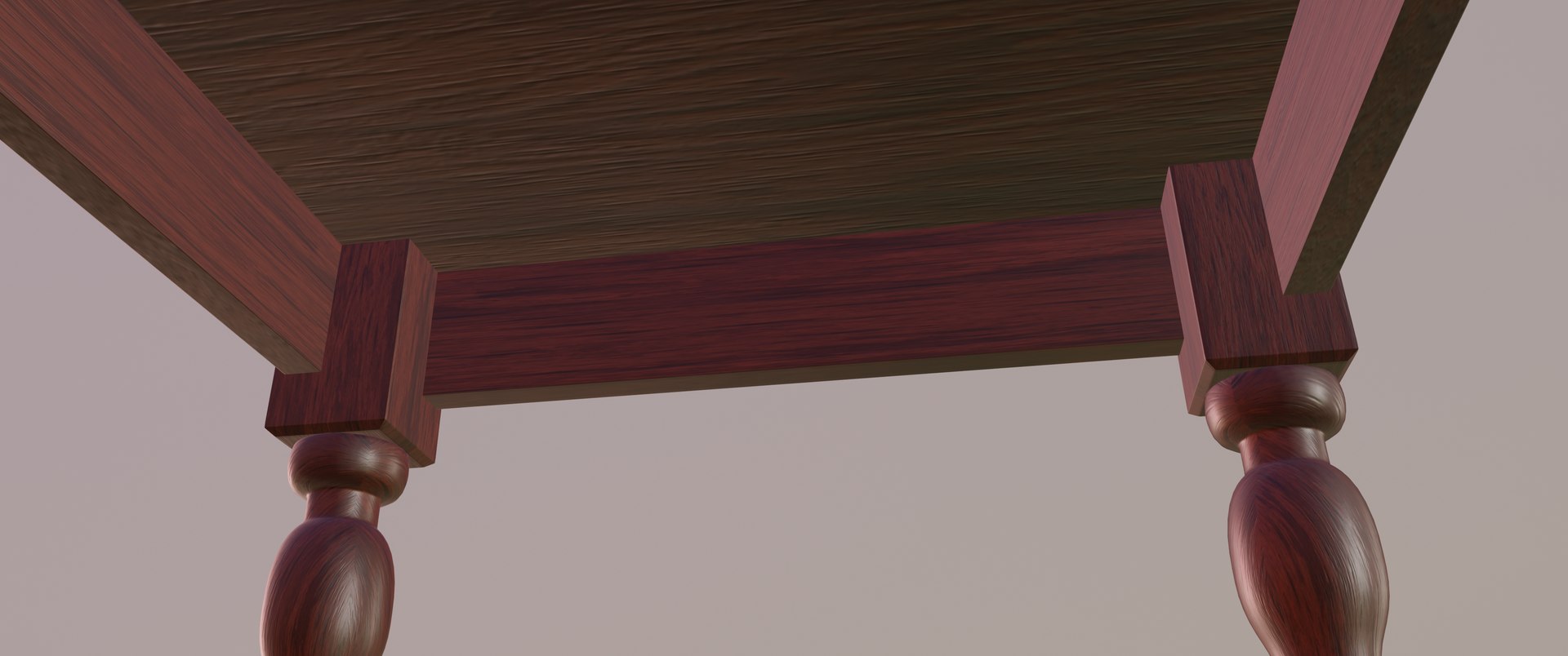 3D Red Table Model - TurboSquid 1483005