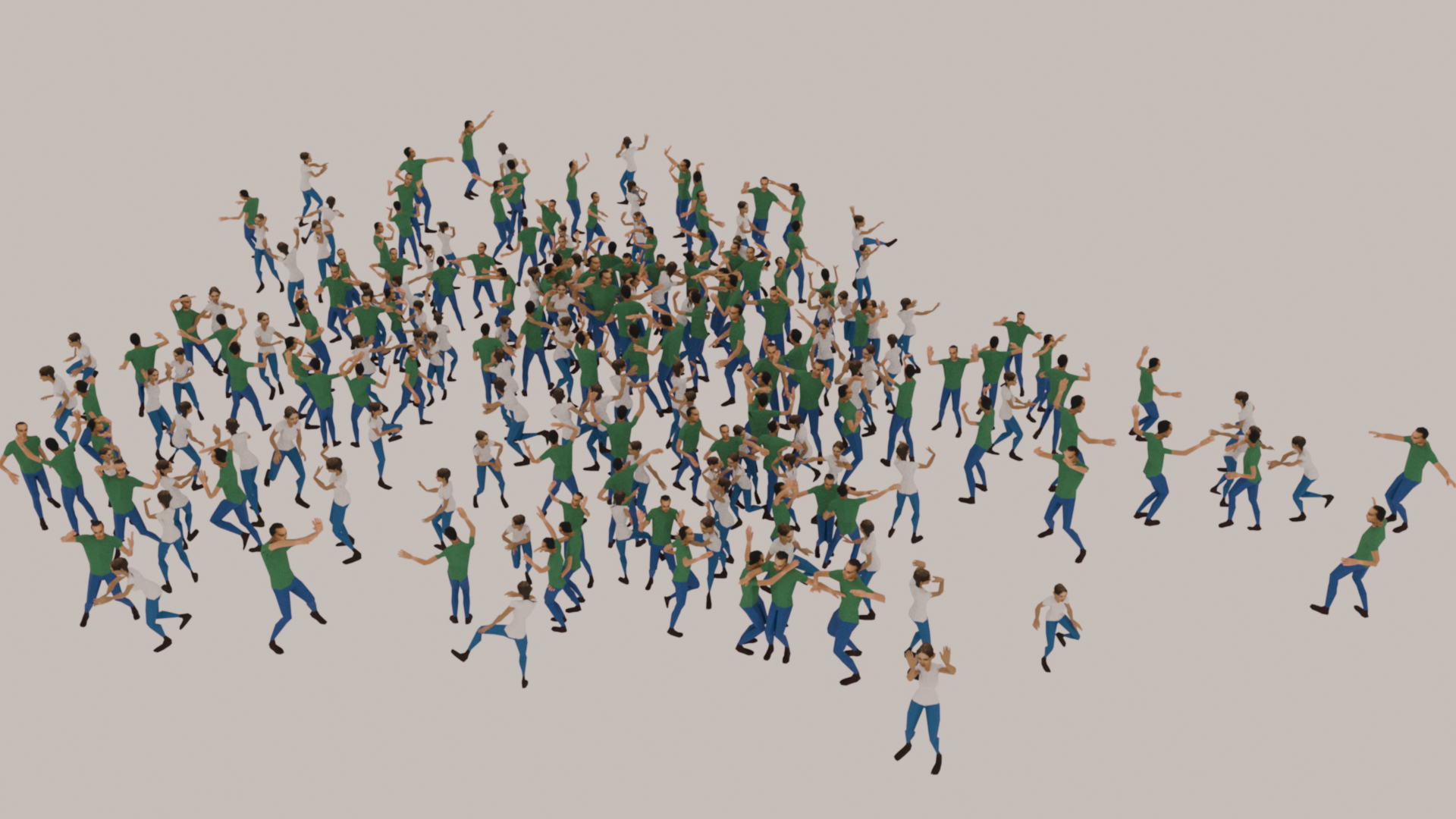 3D Animated Crowd Dancing Low Poly Model - TurboSquid 2289790