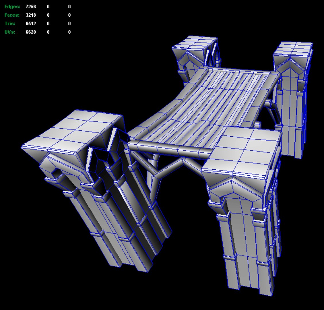 3d Model Fantasy Bridge