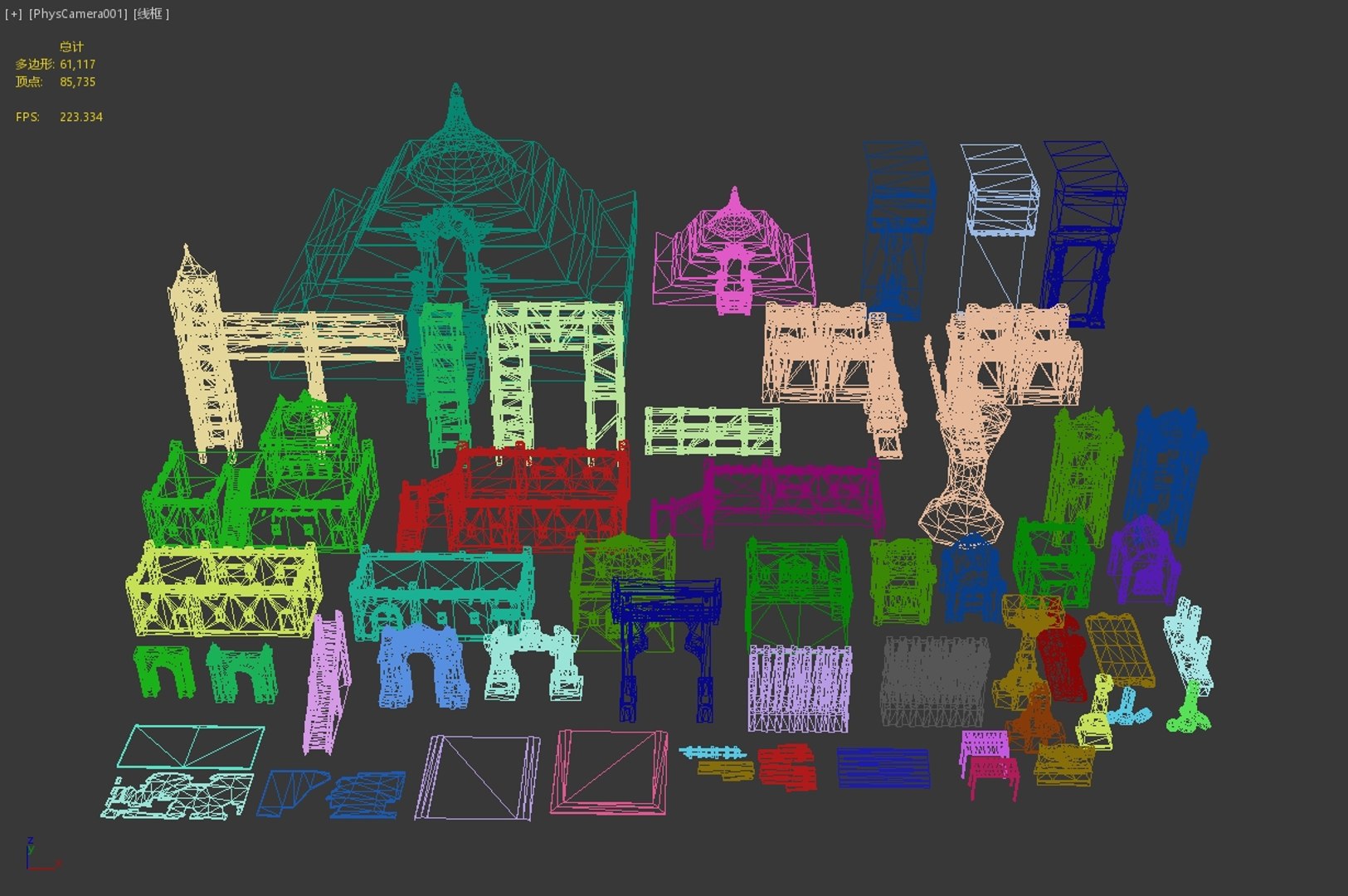 3D Ancient Egyptian Architecture Pyramids Pharaonic Tombs Desert ...