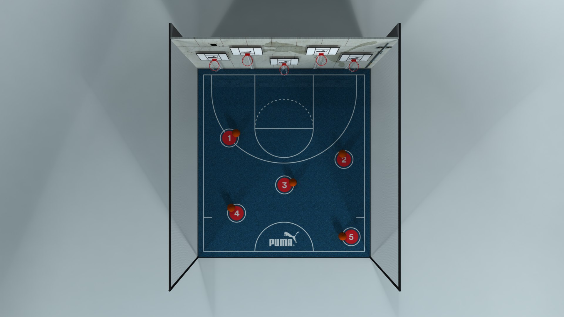 PUMA Basketball Court 3D Model - TurboSquid 1784096
