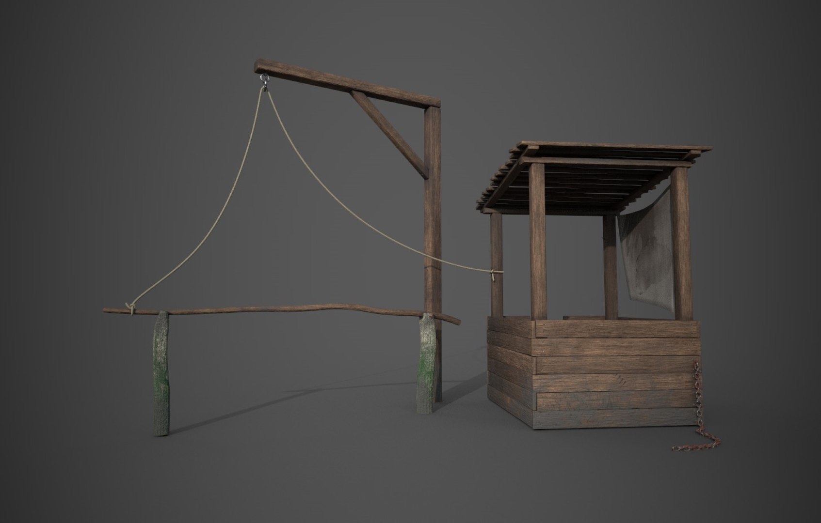 3D Forest Block Post - TurboSquid 2138539