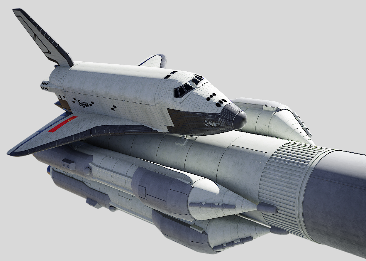 Buran space shuttle 3D model - TurboSquid 1360878