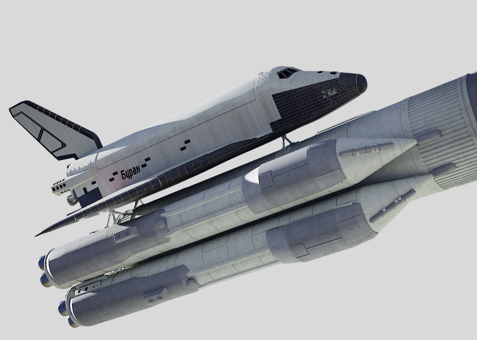 Buran space shuttle 3D model - TurboSquid 1360878