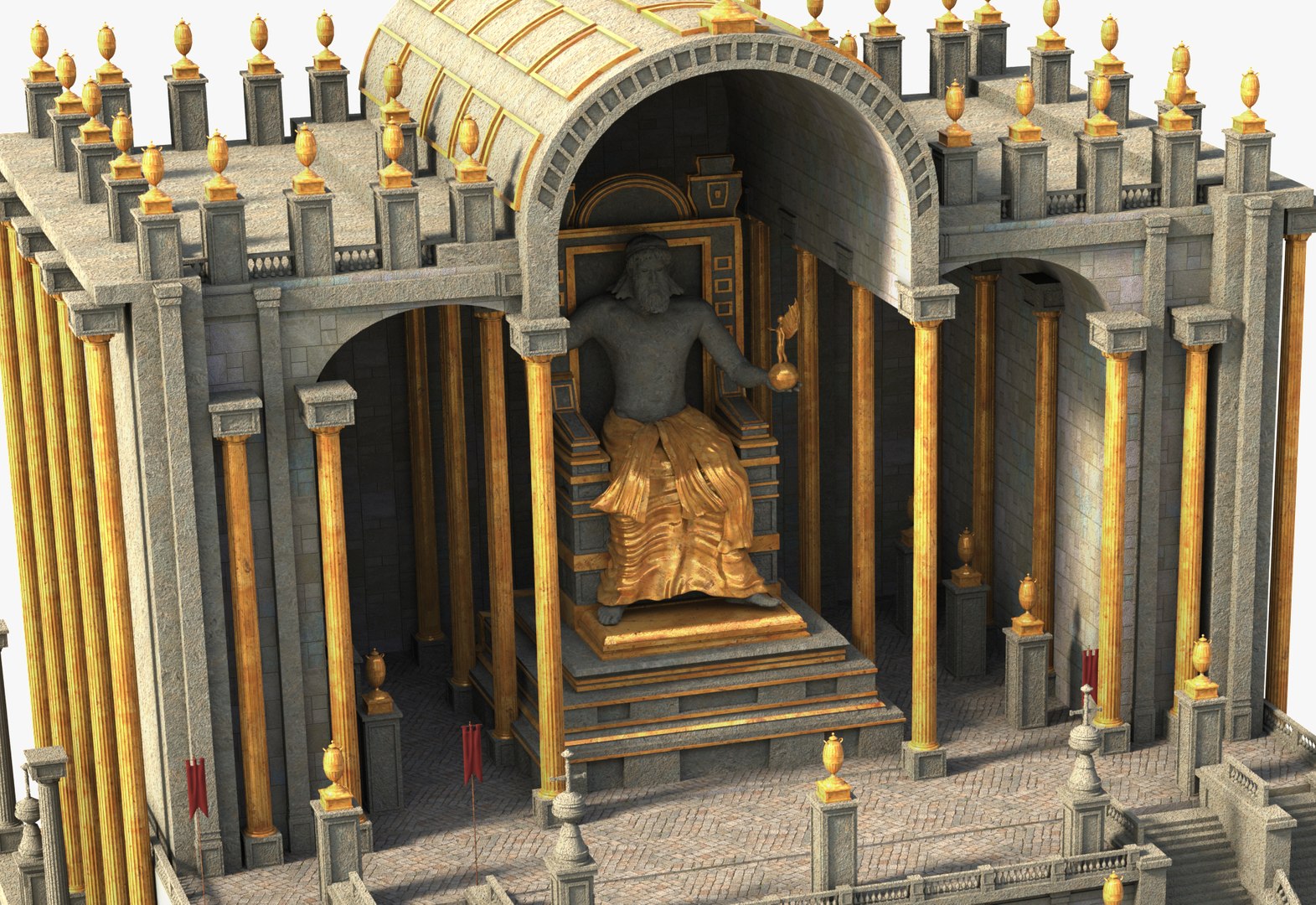 Statue Of Zeus Temple 3D - TurboSquid 2197205