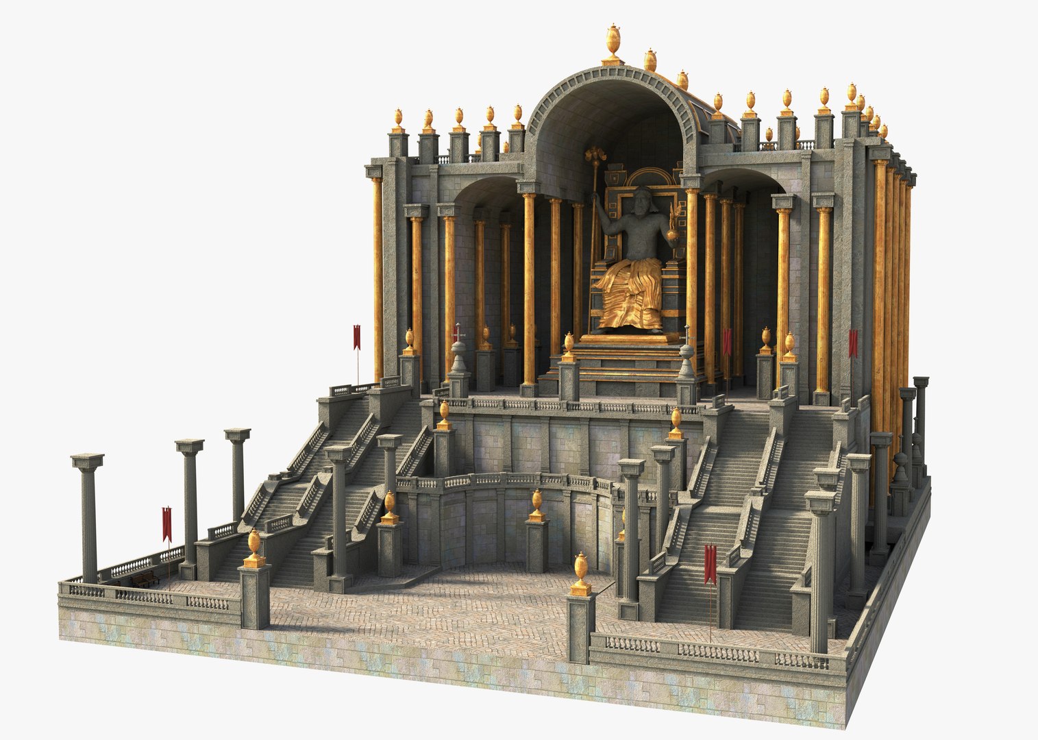 Statue Of Zeus Temple 3D - TurboSquid 2197205