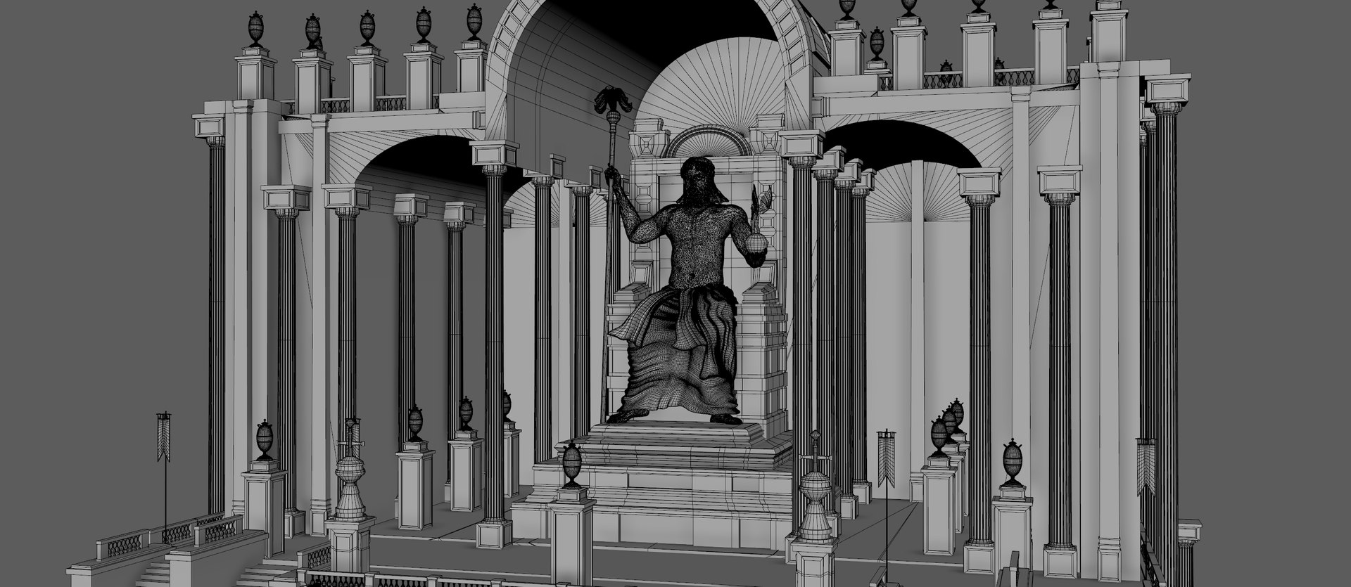 Statue Of Zeus Temple 3D - TurboSquid 2197205