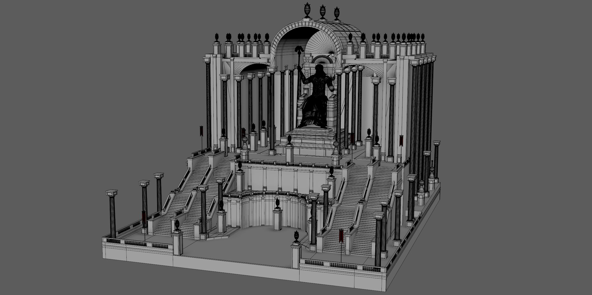 Statue Of Zeus Temple 3D - TurboSquid 2197205