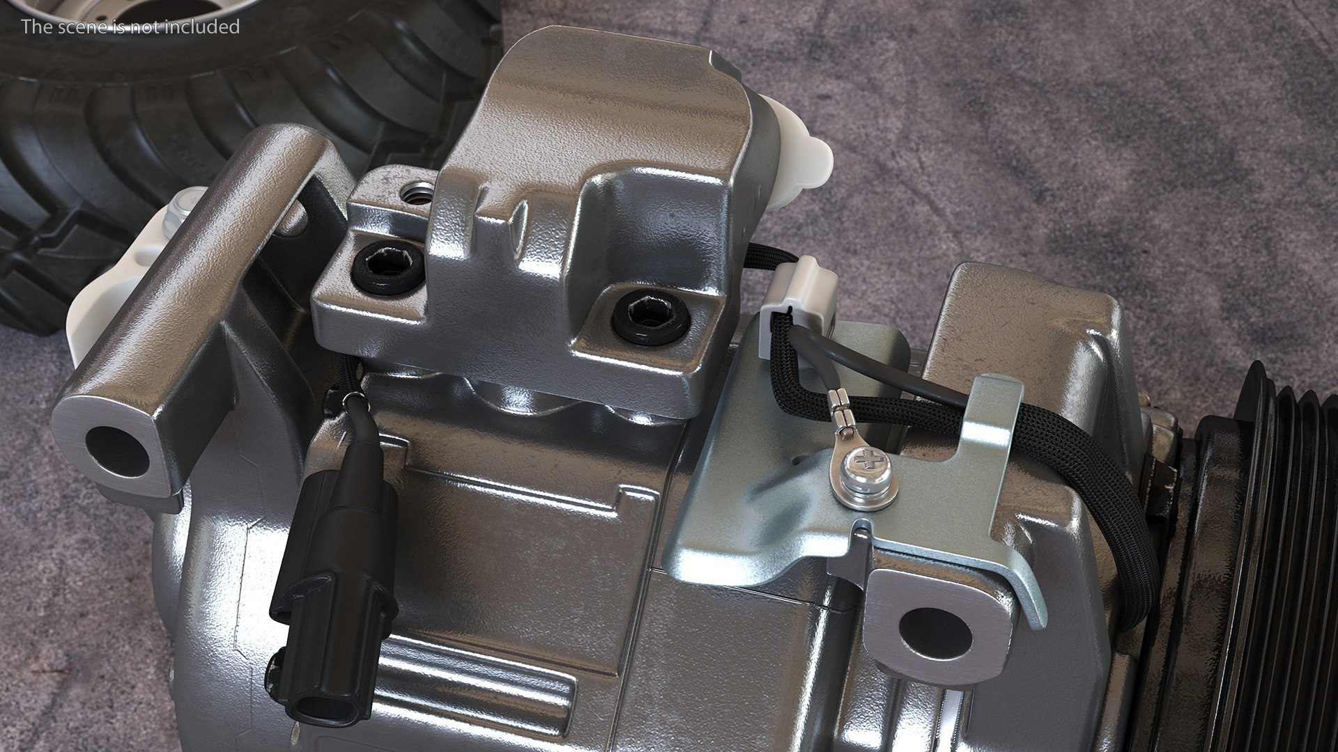 Vehicle AC Compressor 3D Model - TurboSquid 2178971