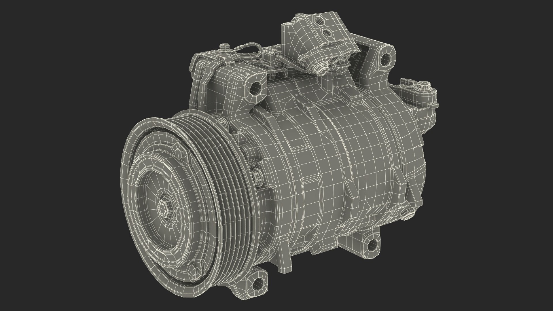 Vehicle AC Compressor 3D model - TurboSquid 2178971