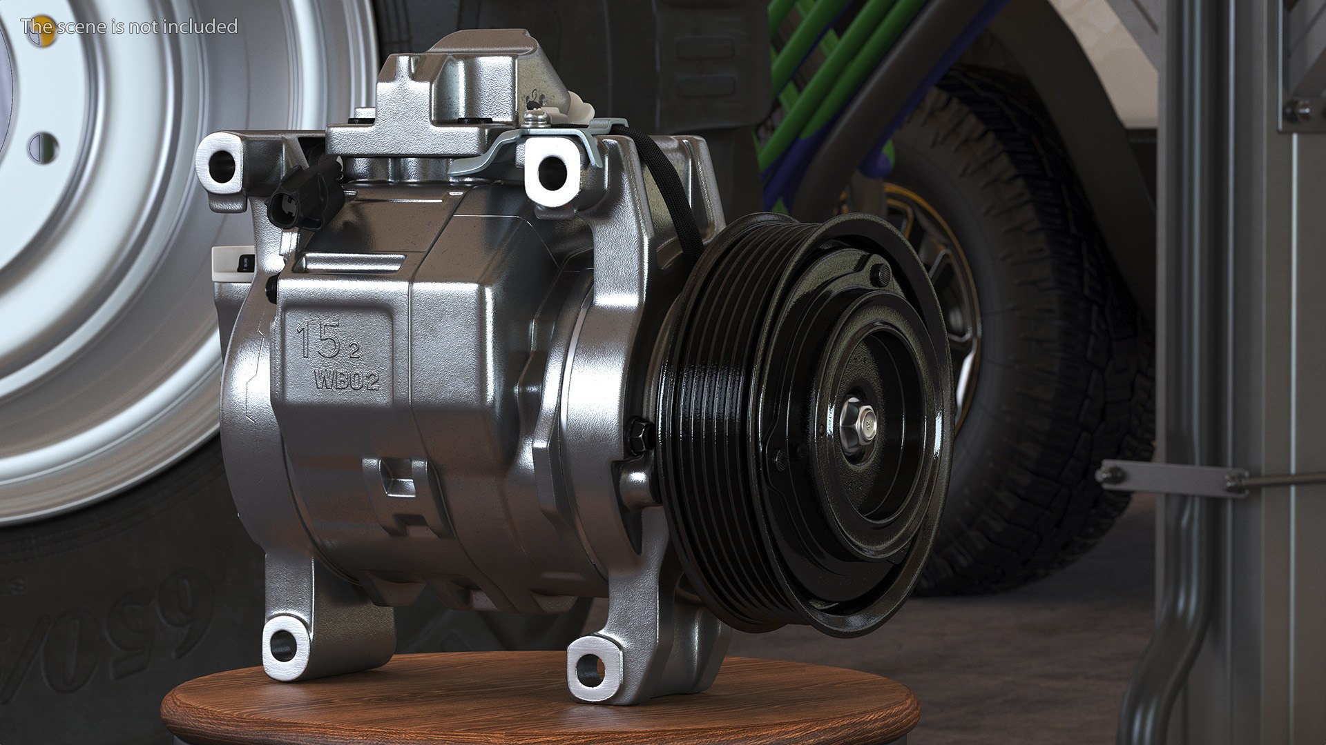Vehicle AC Compressor 3D Model - TurboSquid 2178971