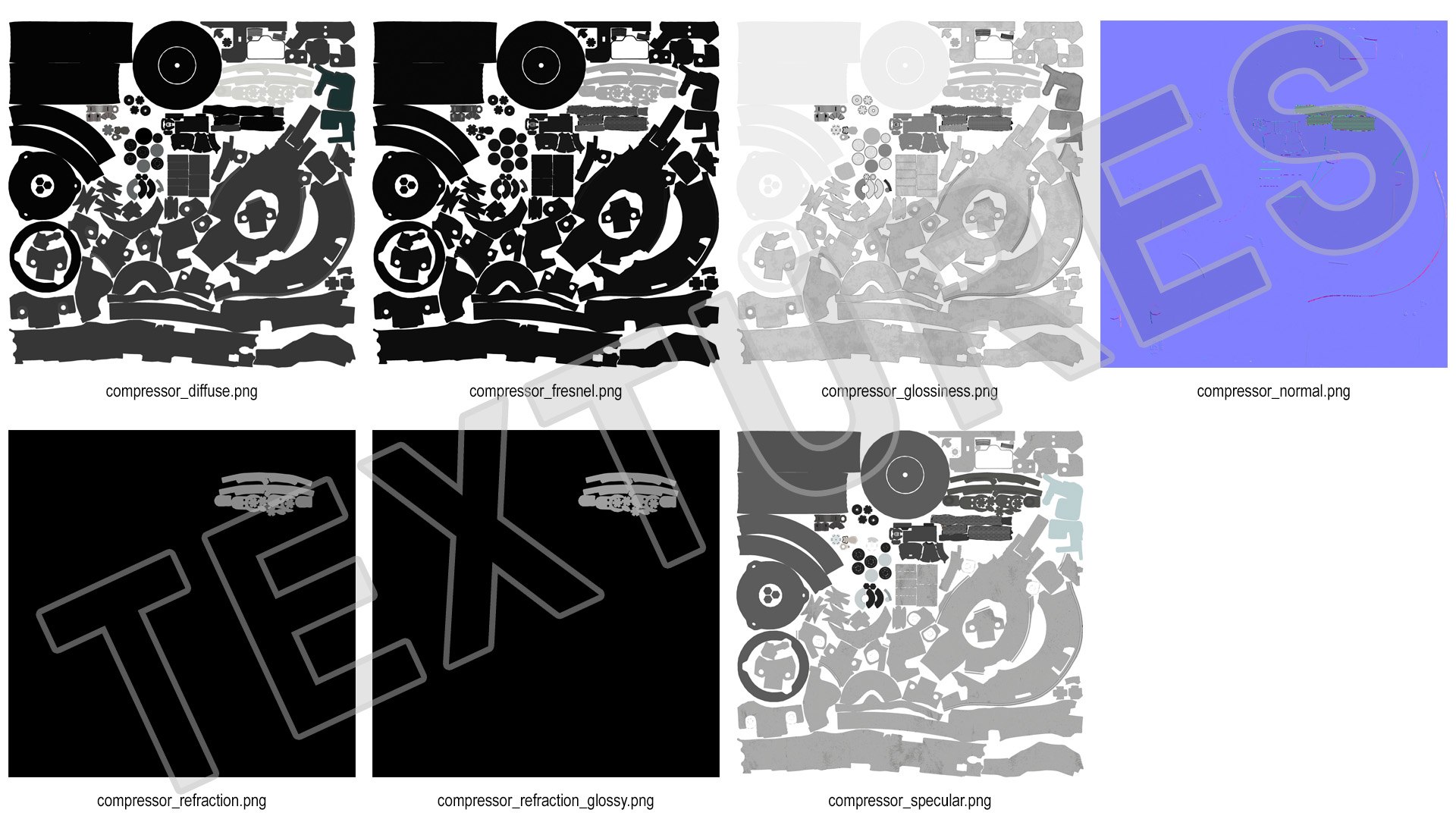Vehicle AC Compressor 3D model - TurboSquid 2178971