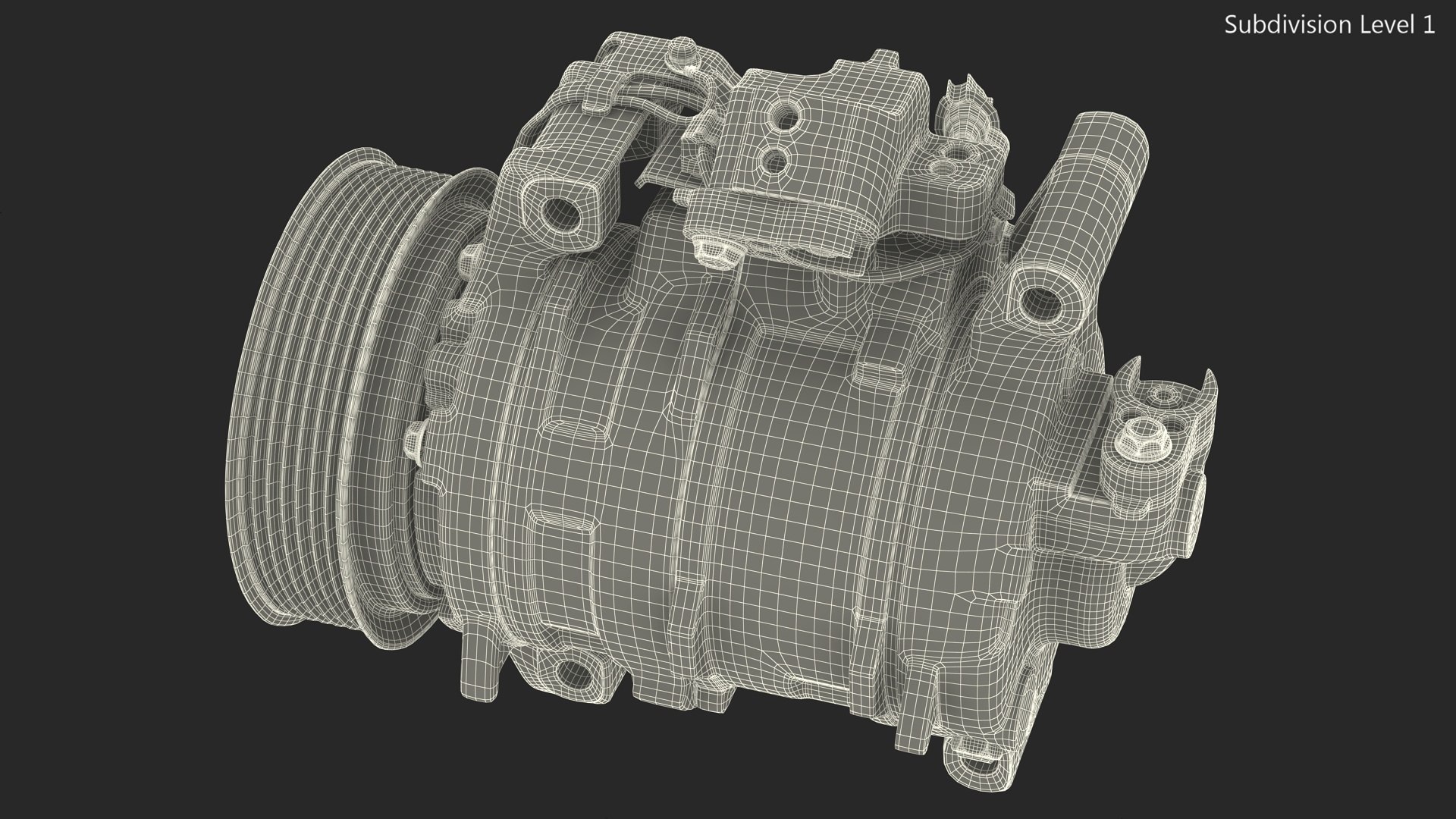 Vehicle AC Compressor 3D Model - TurboSquid 2178971