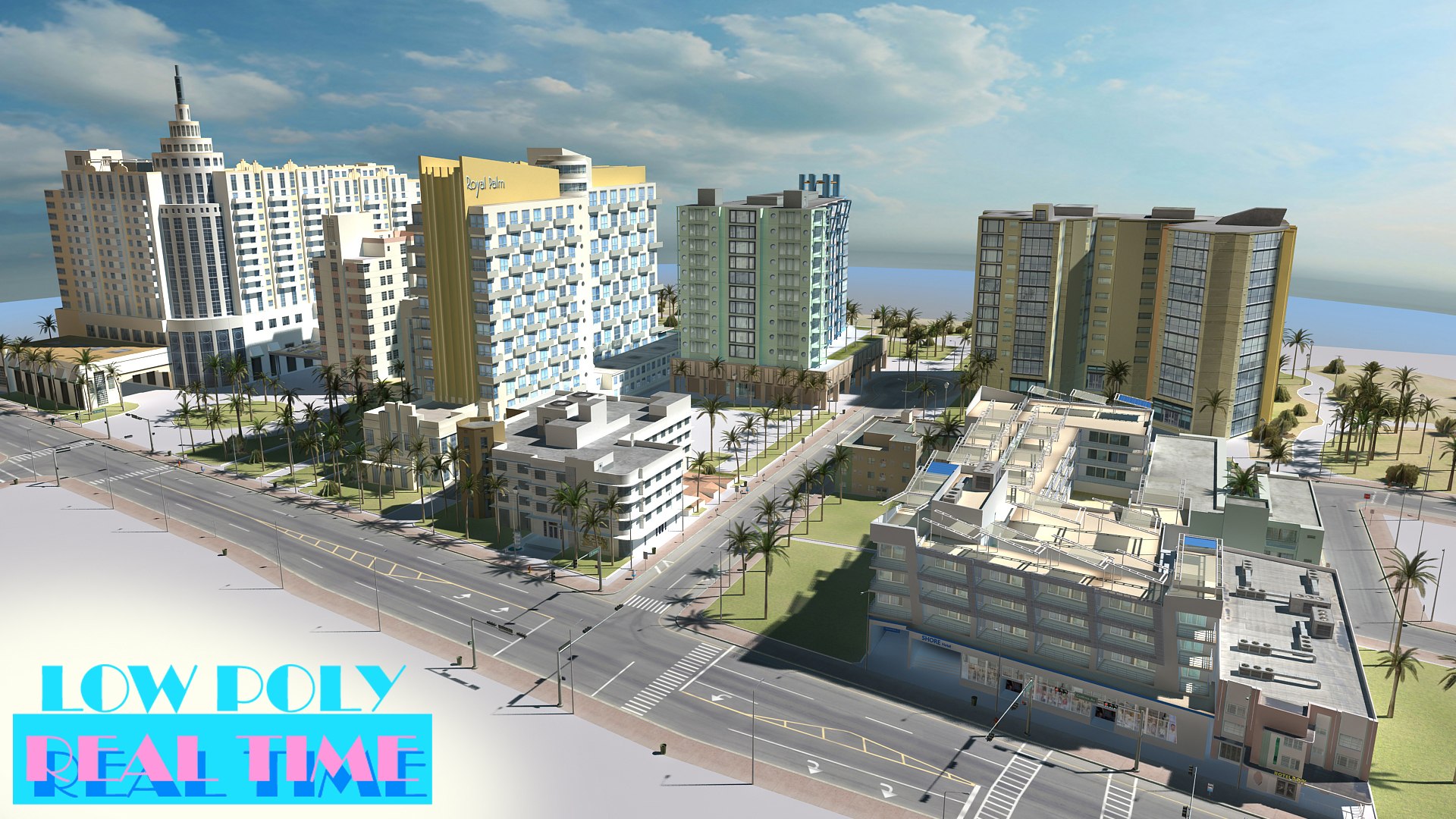 3D miami city street - TurboSquid 1592763