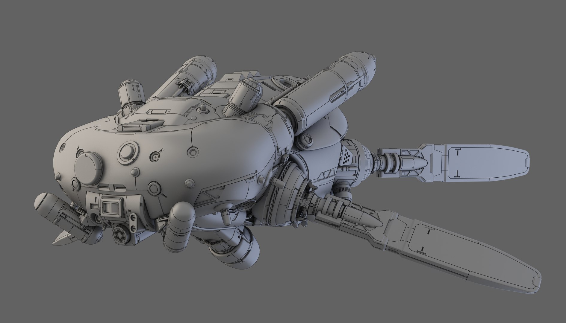 Sci-fi Drone Fly 3D Model - TurboSquid 1422428