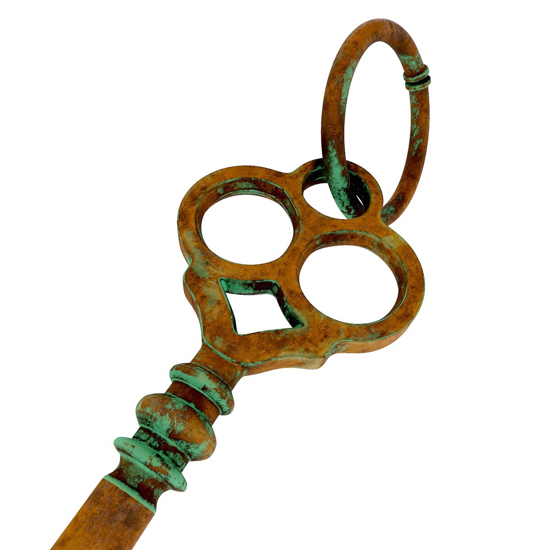 Vintage Skeleton Key 3D - TurboSquid 1977591