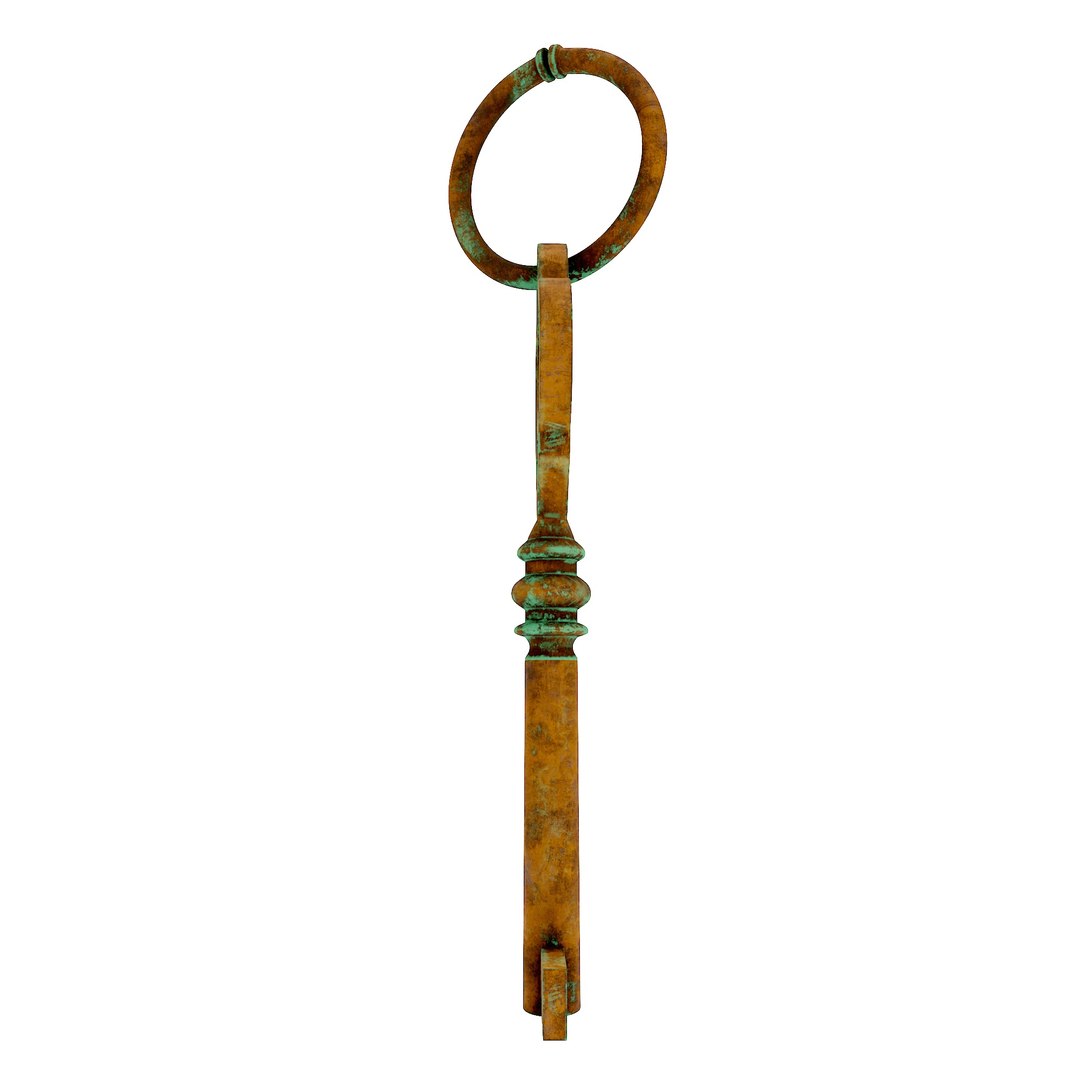 Vintage Skeleton Key 3D - TurboSquid 1977591