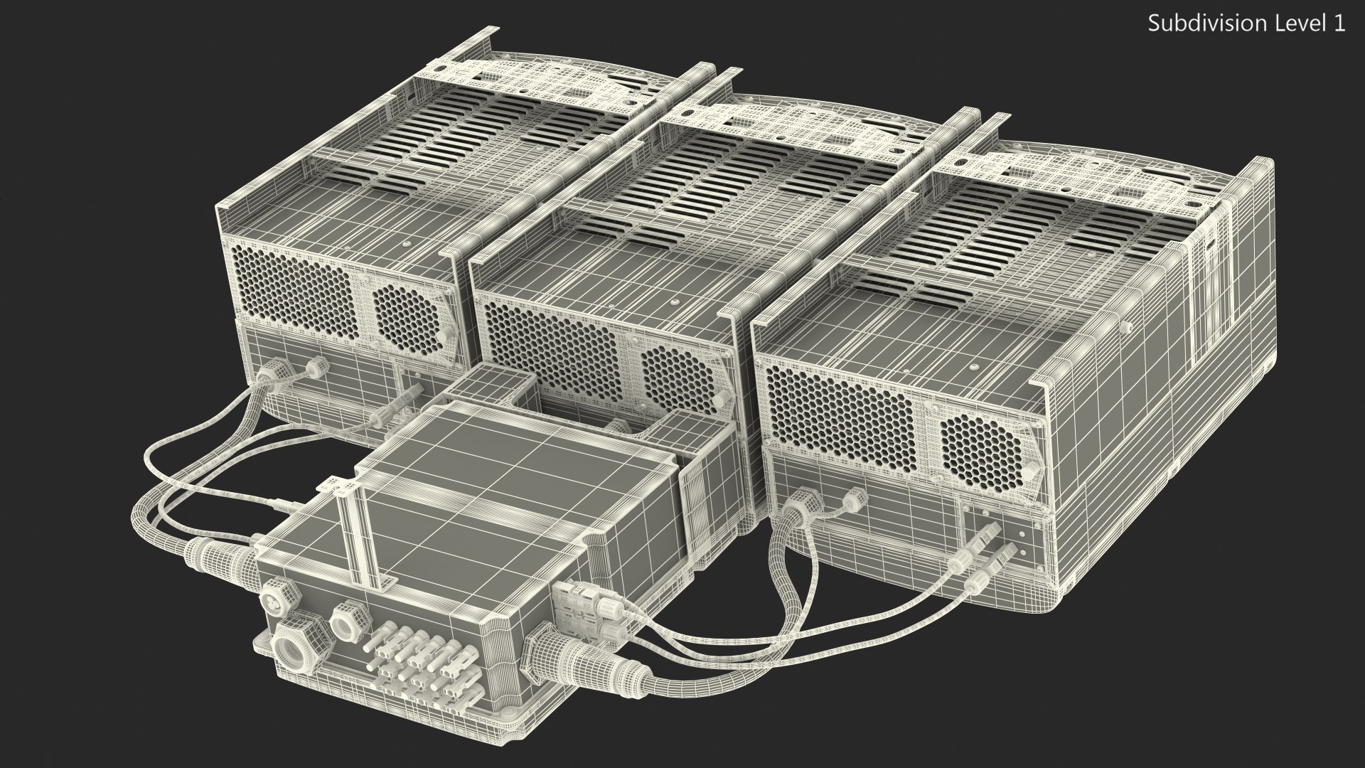 3D Three Phase Solar Inverter with Secondary Units model - TurboSquid ...