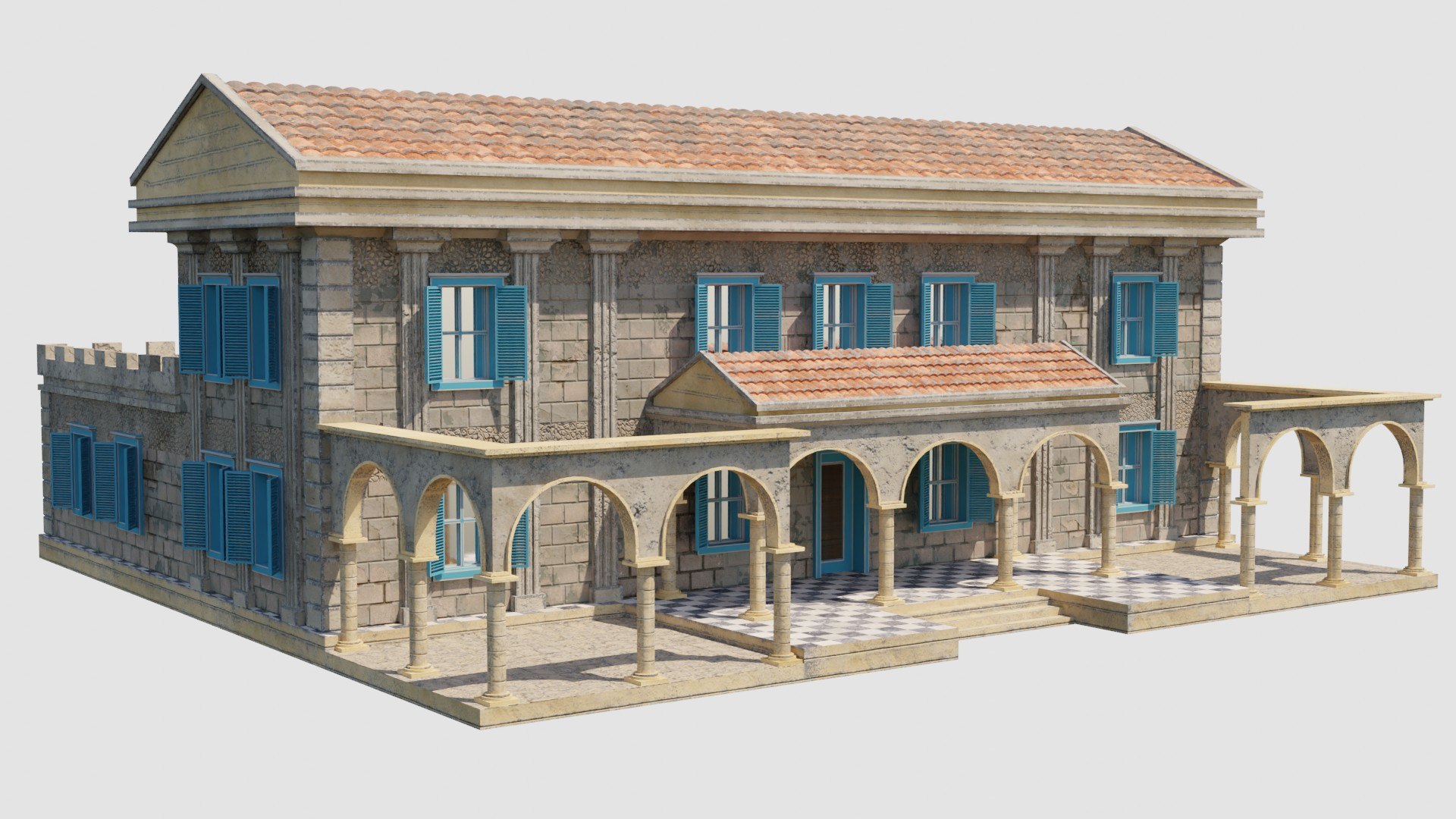 Ancient Roman House 04 3D - TurboSquid 2191736