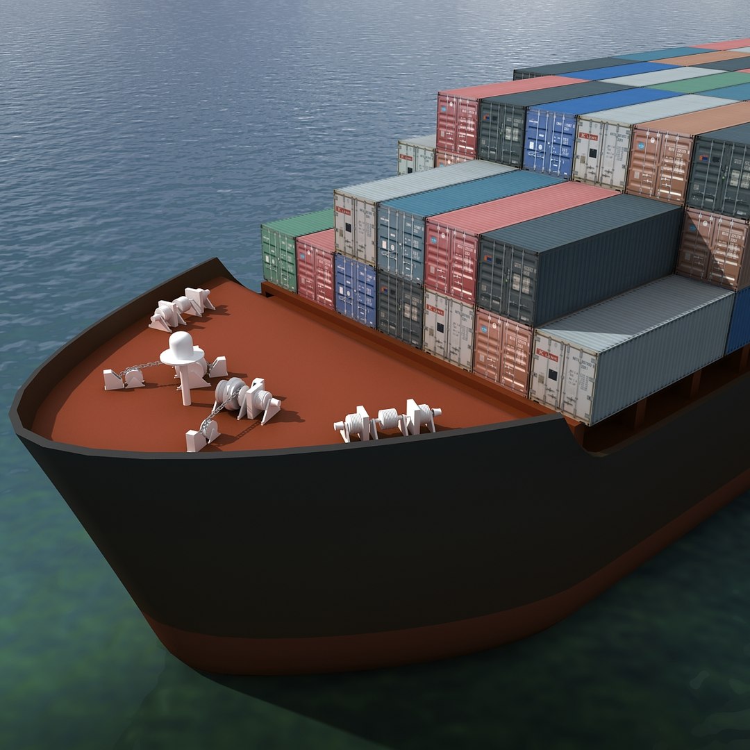 3d Model Cargo Ship