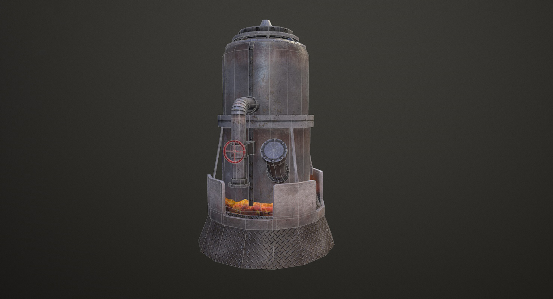 Melting Furnace Wwii 3D Model - TurboSquid 1573381