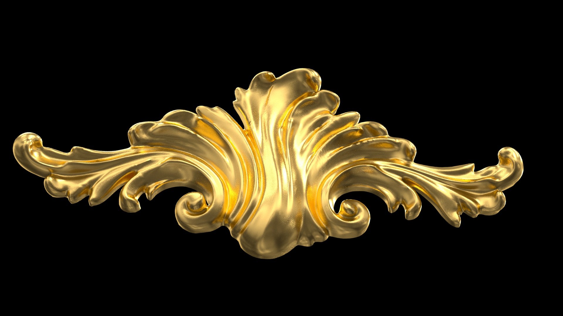 3D Plaster Decorative Bow DS368 - TurboSquid 2384981