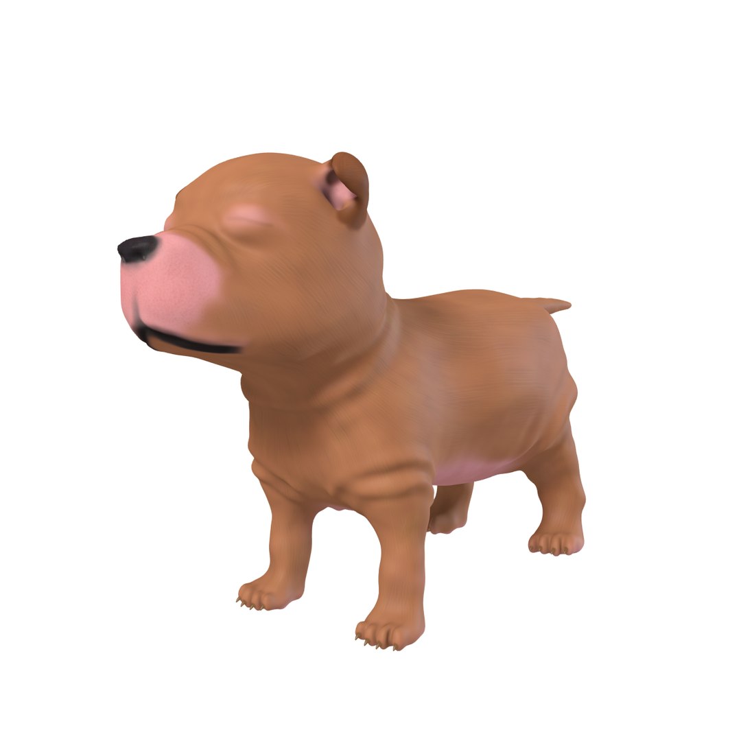 Newborn Puppy 3d Model
