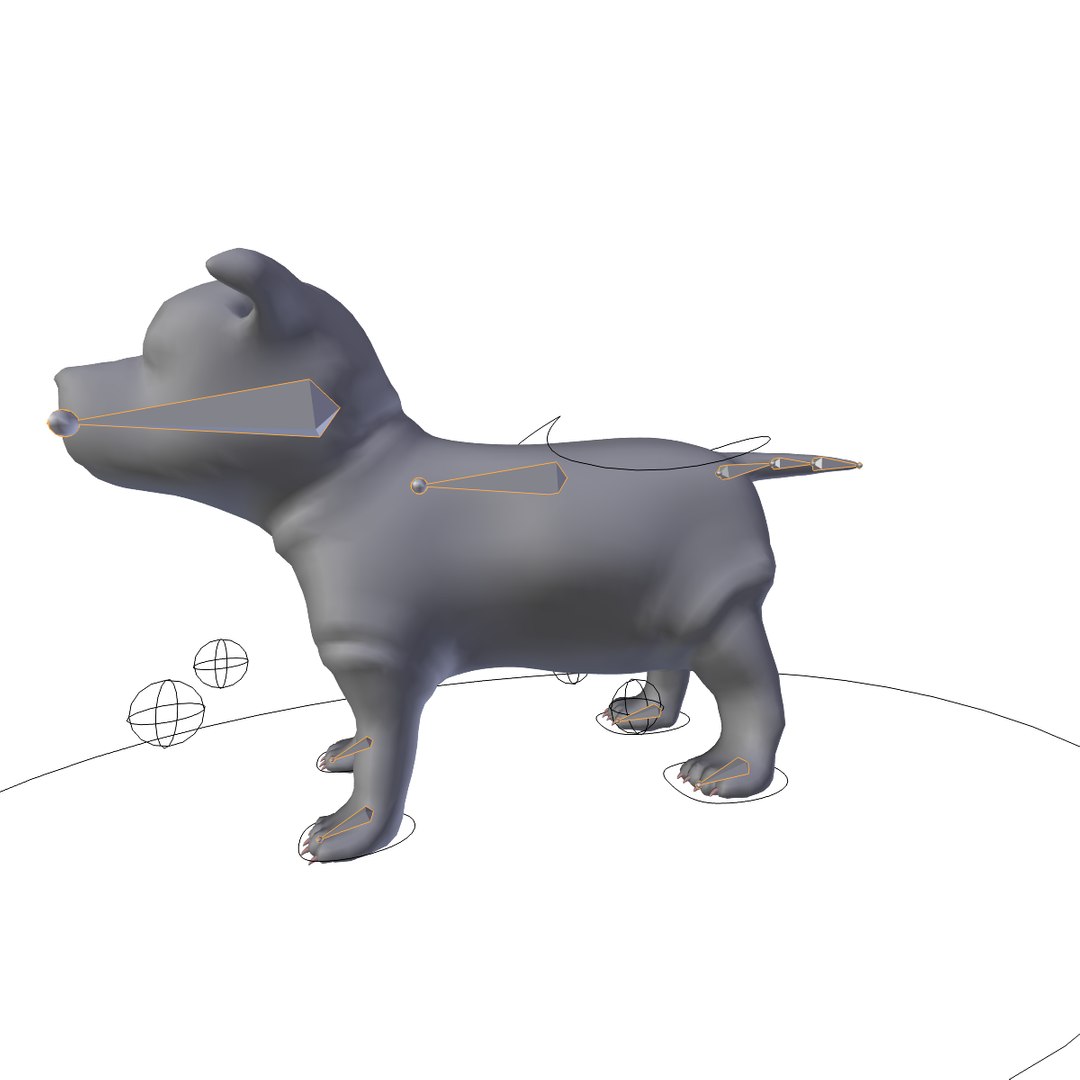 Newborn Puppy 3d Model