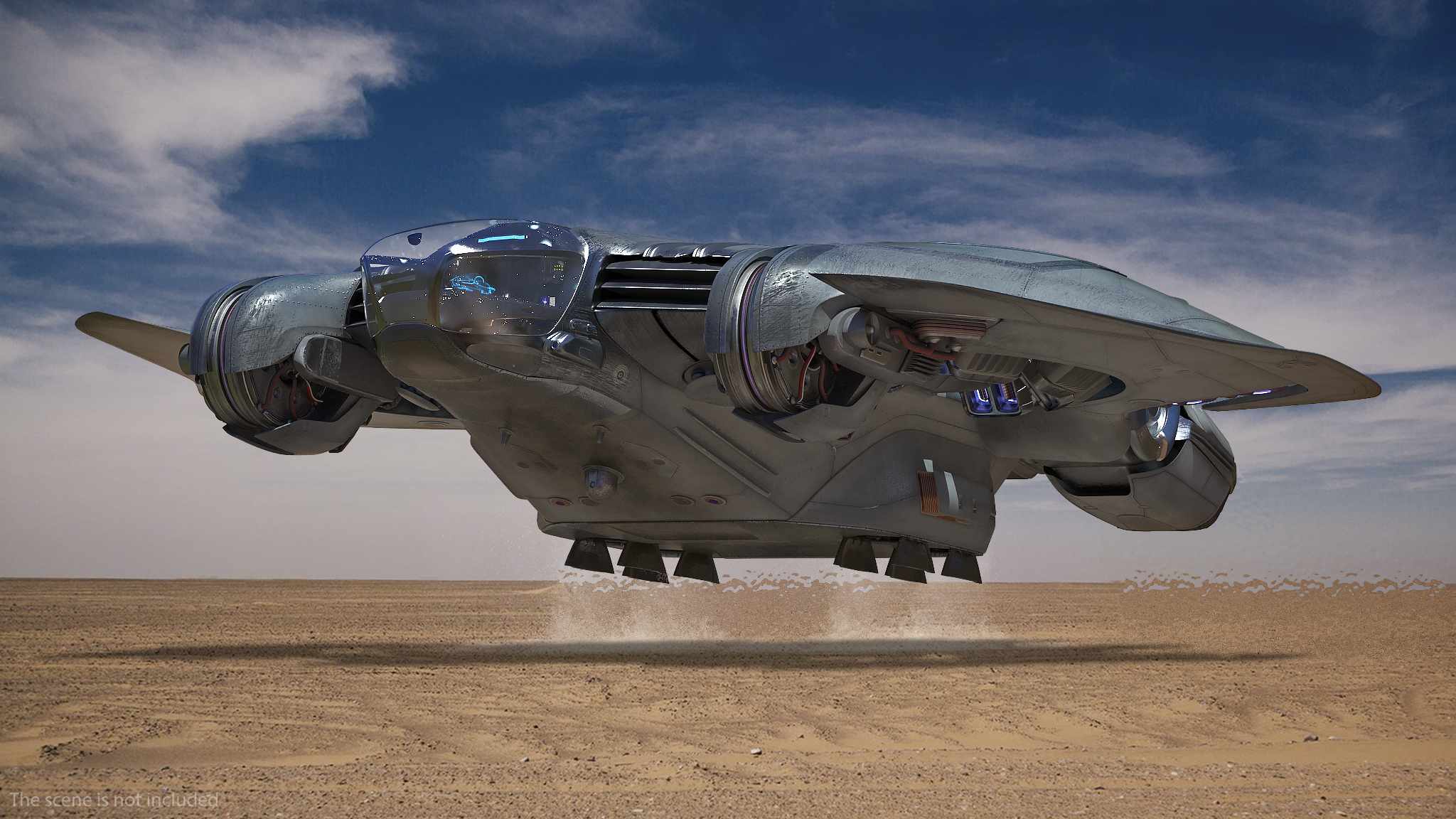 3D sci-fi dropship rigged ship model - TurboSquid 1543355