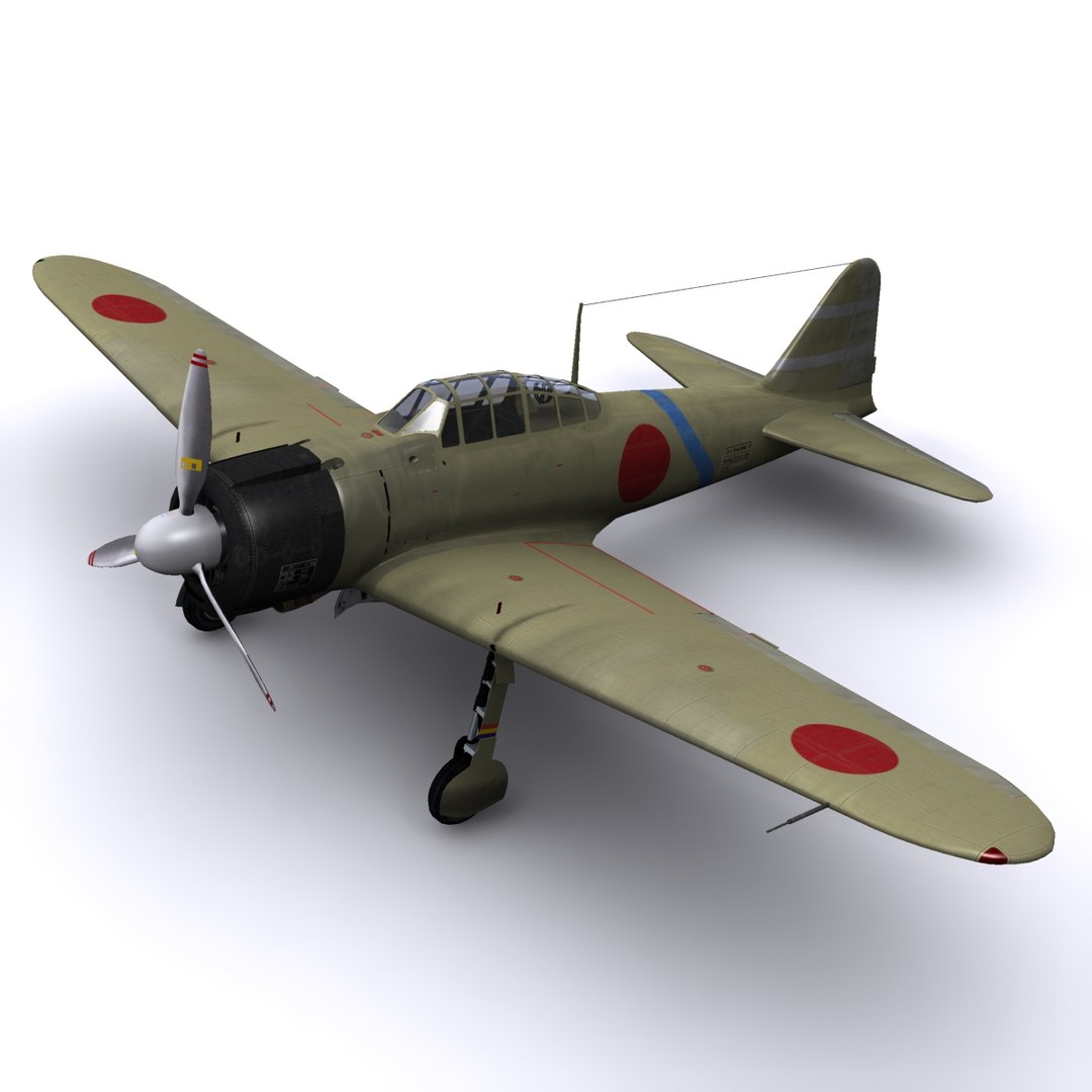 3d Model A6m Zero Fighter Air