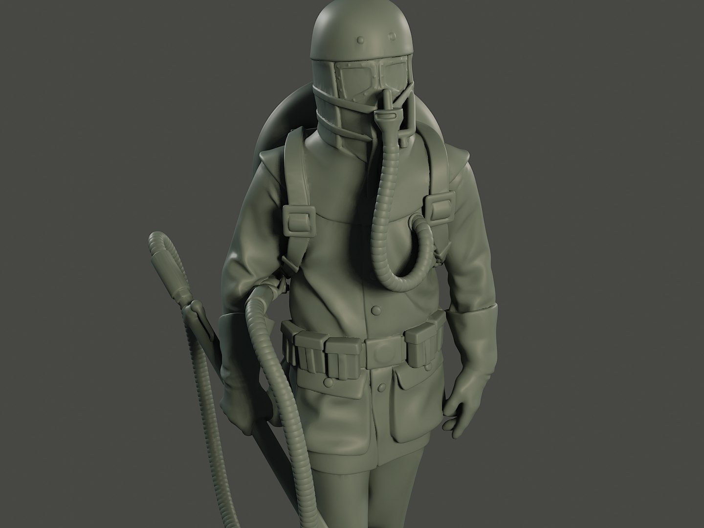 German soldier ww1 walk 3D model - TurboSquid 1511007