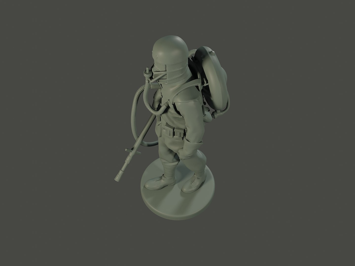 German Soldier Ww1 Walk 3D Model - TurboSquid 1511007