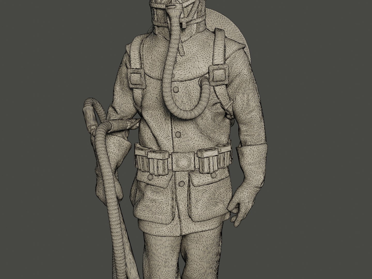 German Soldier Ww1 Walk 3D Model - TurboSquid 1511007