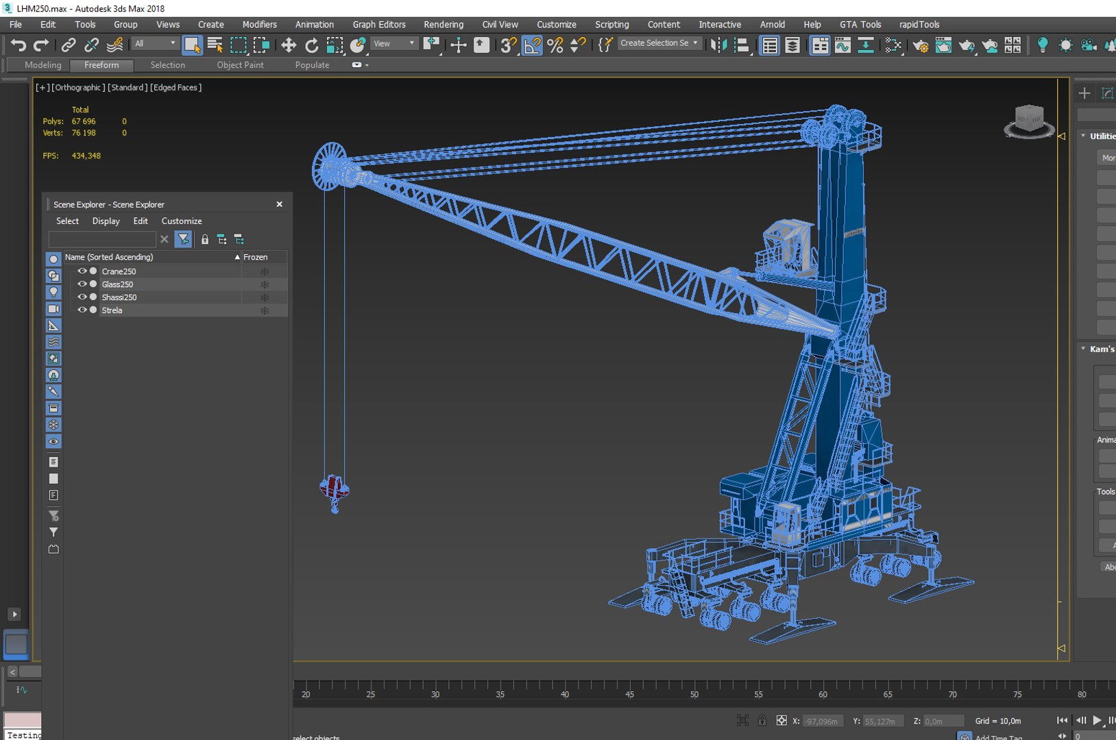 3D Mobile harbour crane LHM 250 - TurboSquid 2160655