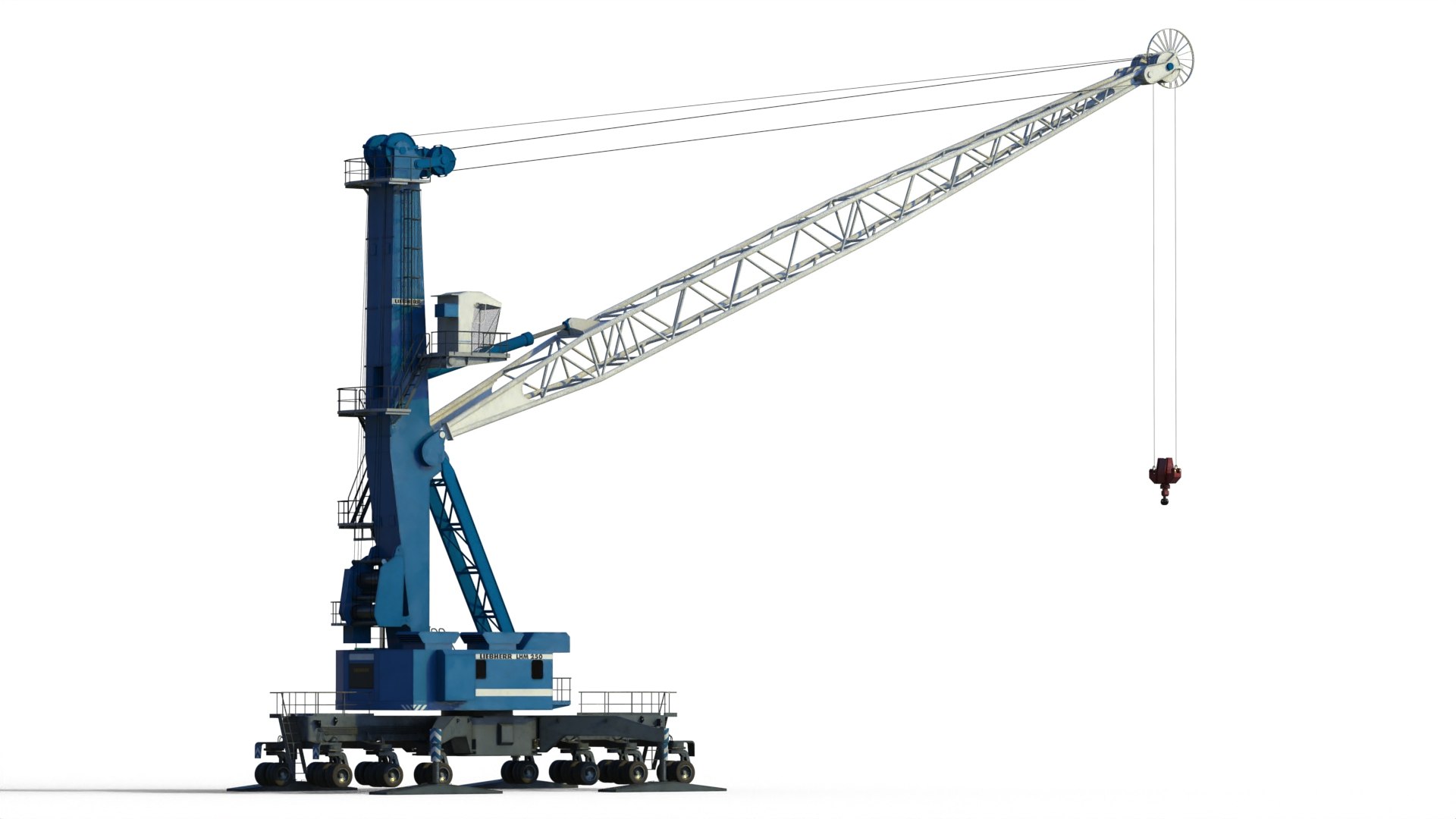 3D Mobile harbour crane LHM 250 - TurboSquid 2160655