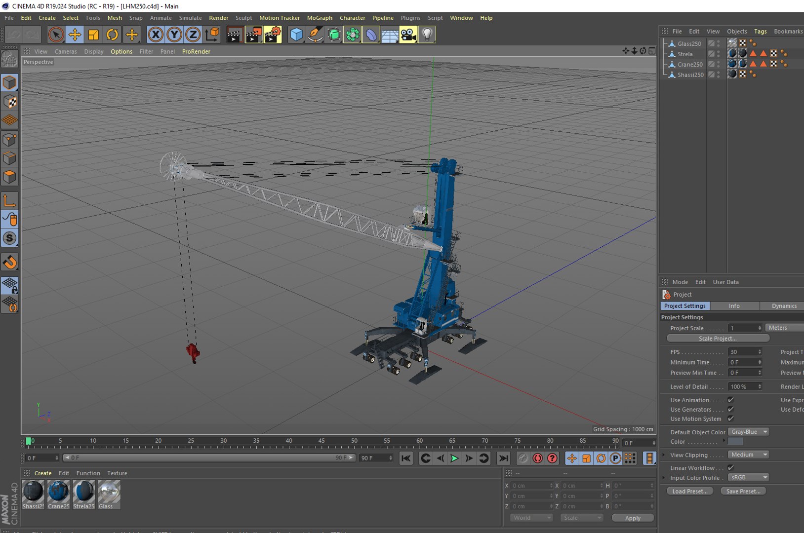 3D Mobile harbour crane LHM 250 - TurboSquid 2160655