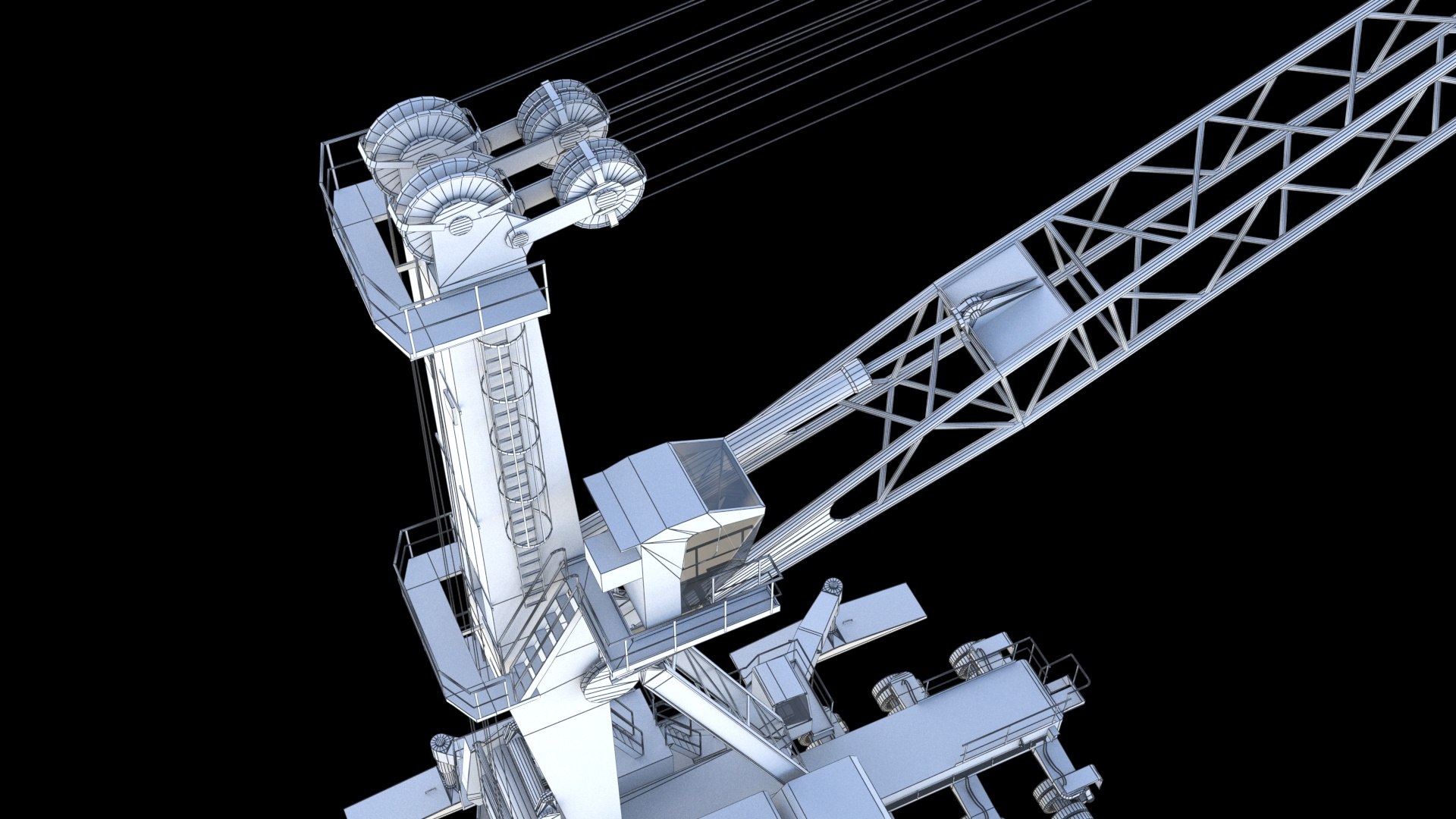 3D Mobile harbour crane LHM 250 - TurboSquid 2160655
