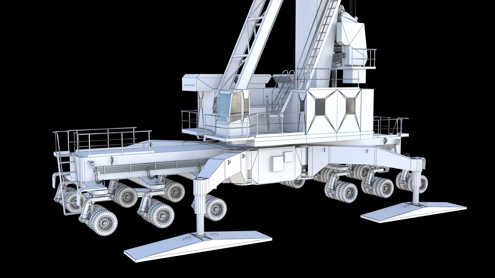 3D Mobile harbour crane LHM 250 - TurboSquid 2160655