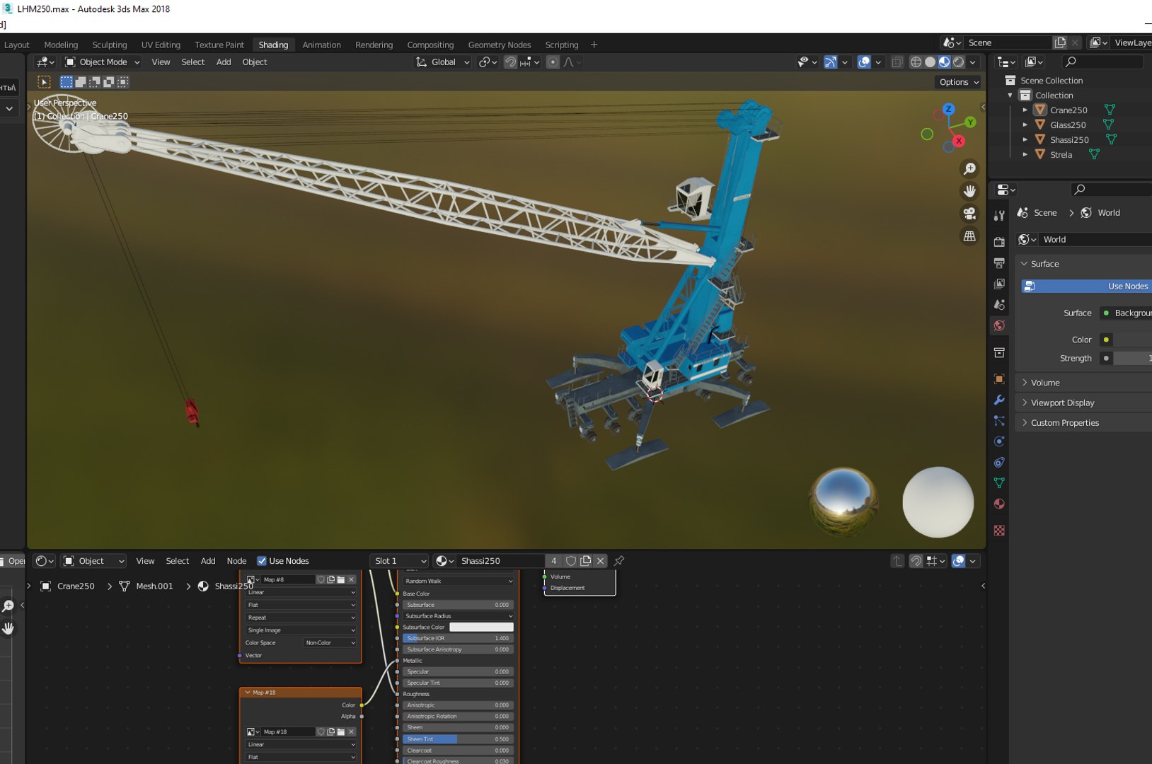 3D Mobile harbour crane LHM 250 - TurboSquid 2160655