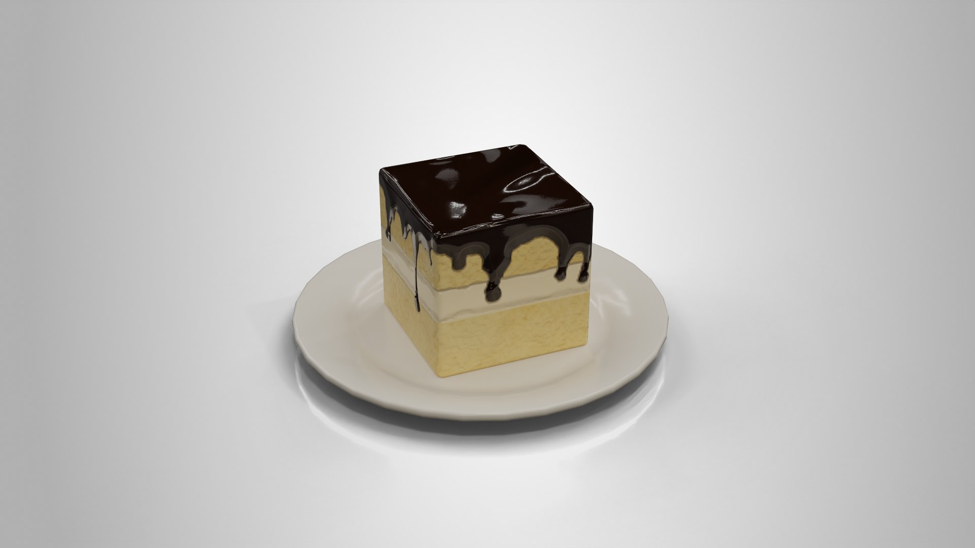 3D Chocolate Cakes Set Model - TurboSquid 2340650