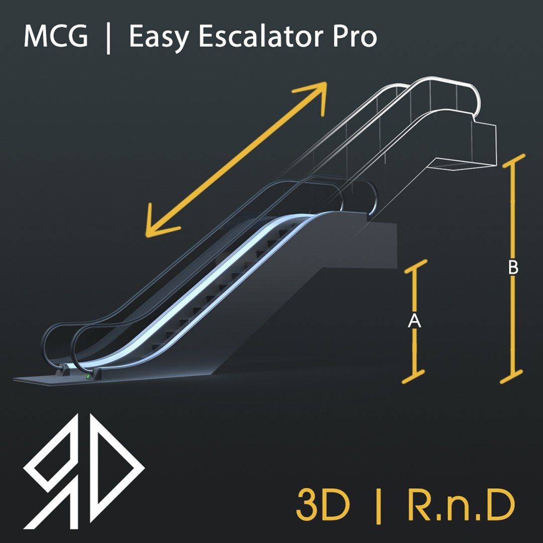 MCG - Easy Escalator Pro 3D - TurboSquid 1921569
