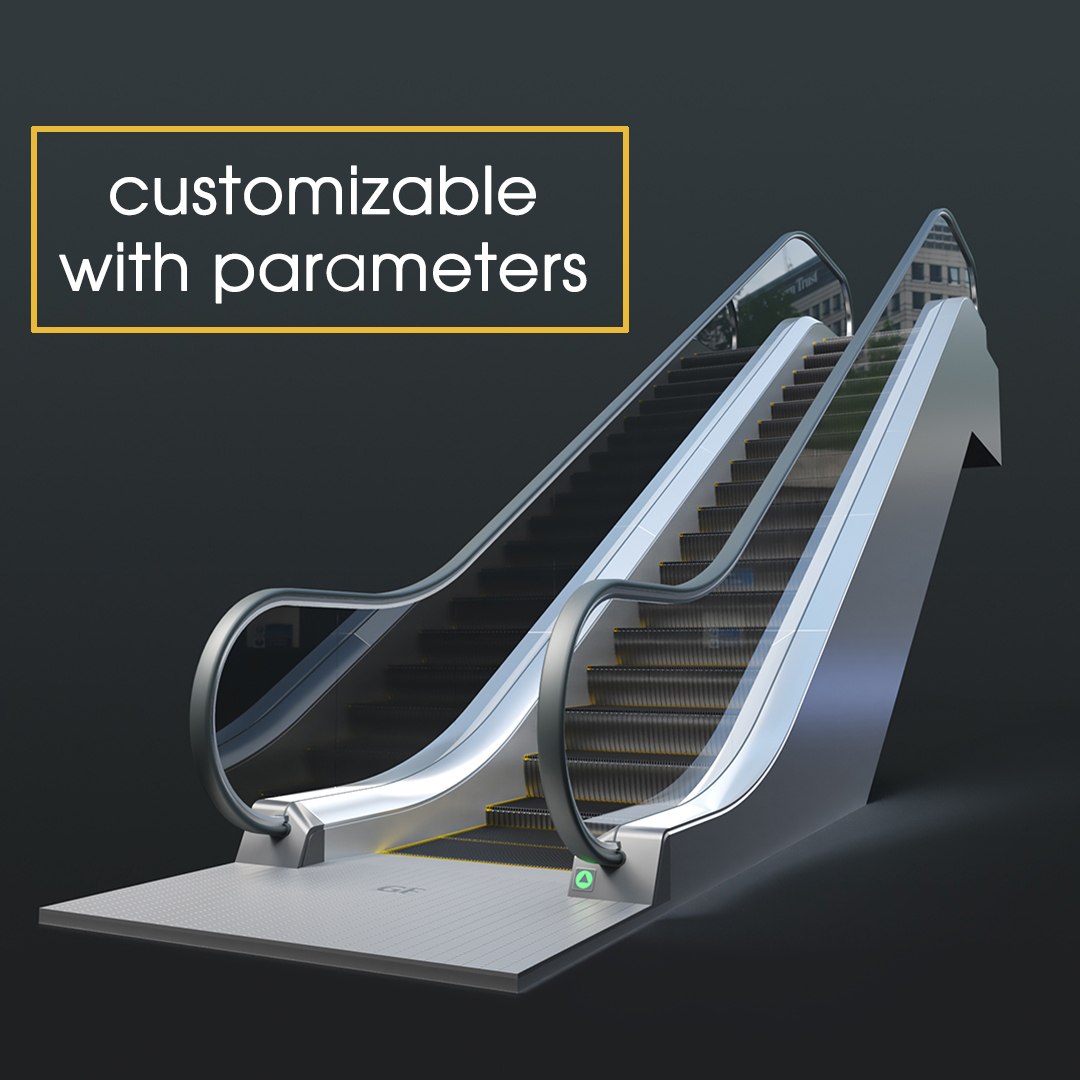 MCG - Easy Escalator Pro 3D - TurboSquid 1921569