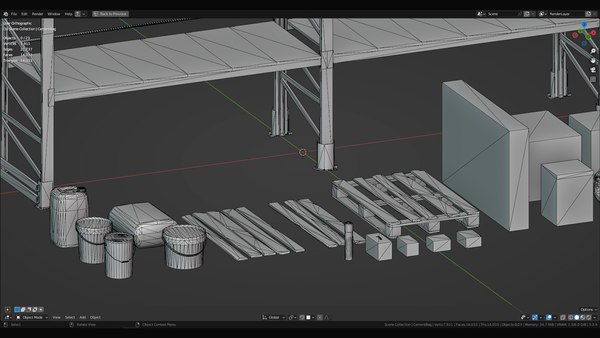 modelo 3d Racks modulares con accesorios en tiempo real - TurboSquid ...