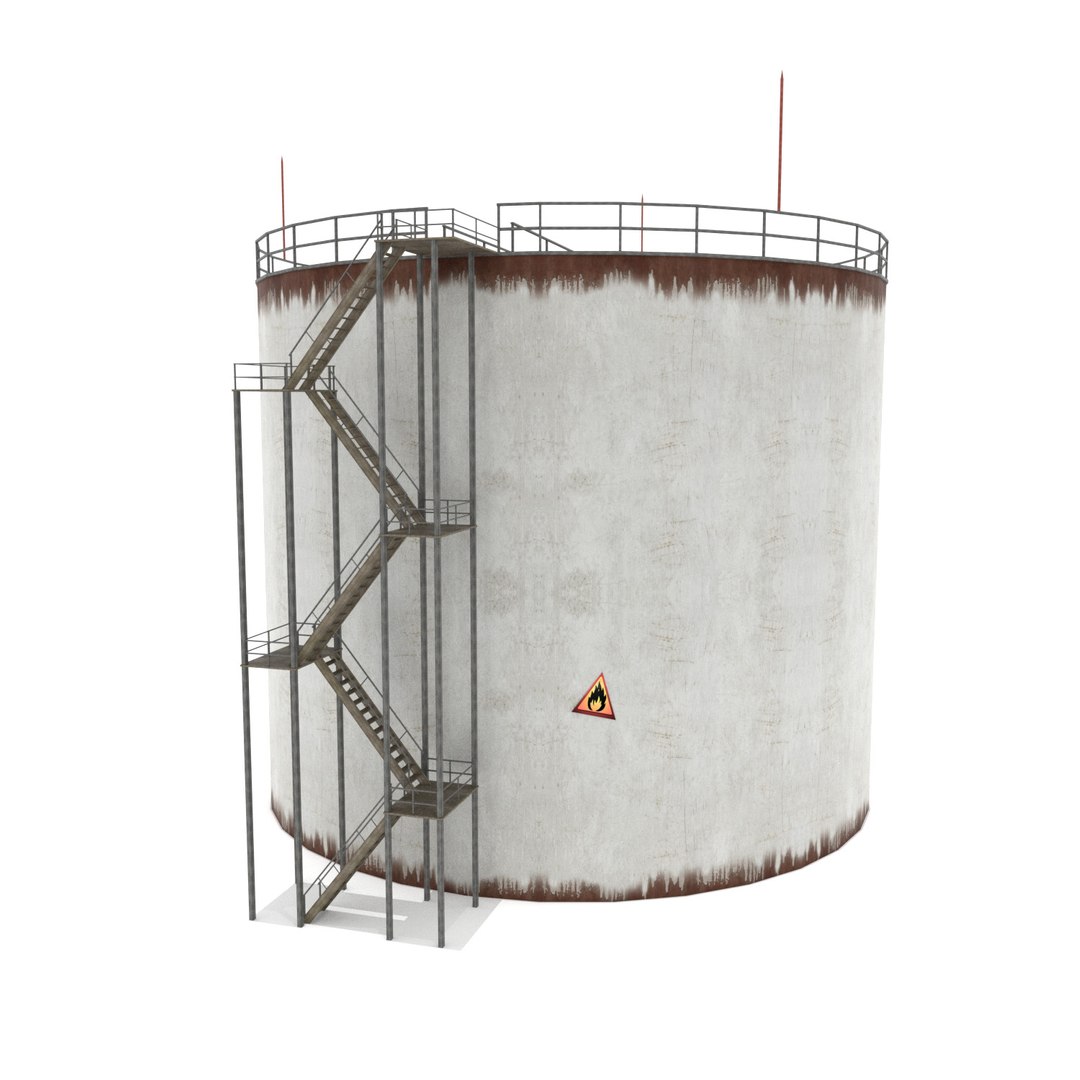 3D Oil Tank - Silo Model - TurboSquid 1253724